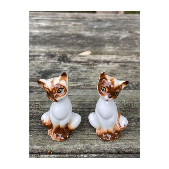 Vintage | Dining | Vintagegiftcraft Torontosiamese Cat Salt Pepper ...